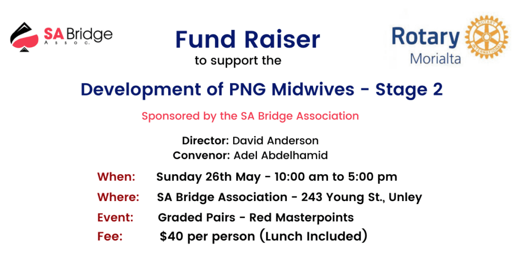 Rotary Congress Fundraiser - SA Bridge Association